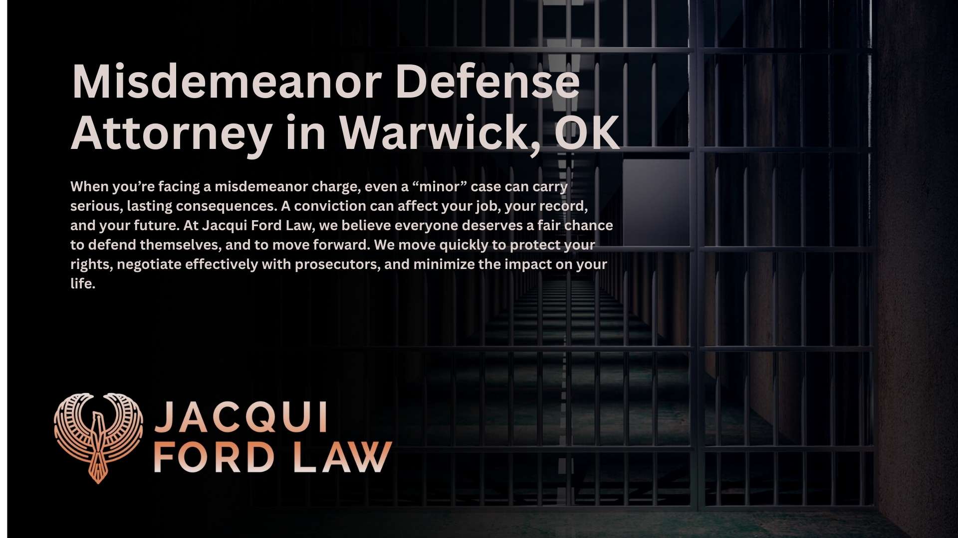 Trusted Misdemeanor Defense Attorney Near Warwick, OK